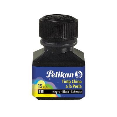 Tinta china negra Pelikan 15ml :: Escuelarooster